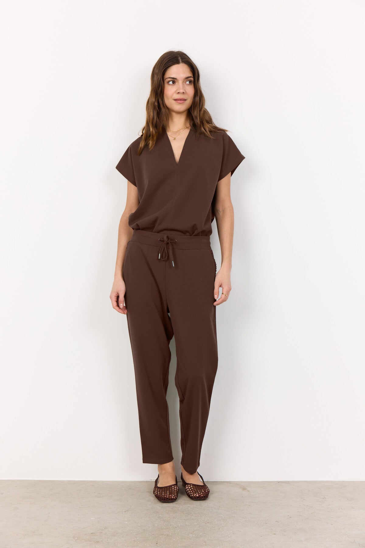 SC-SIHAM 2 Byxor i Mörkbrun från soyaconcept | Soyaconcept.se – soyaconcept.se